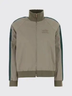 Miu Miu MIU MIU Cotton Zip-Up Sweatshirt With Logo Brown