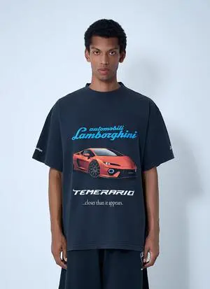 BALENCIAGA X LAMBORGHINI Automobili Lamborghini T-shirt - Black