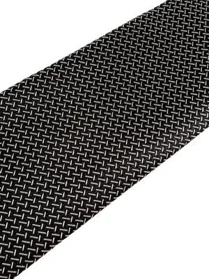 TOM FORD Silk Tie With Geometric Pattern