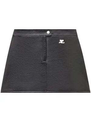 COURREGES Minigonna Reedition Vinyl - Black