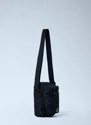 Stone Island Logo Patch Crossbody Bag - Black