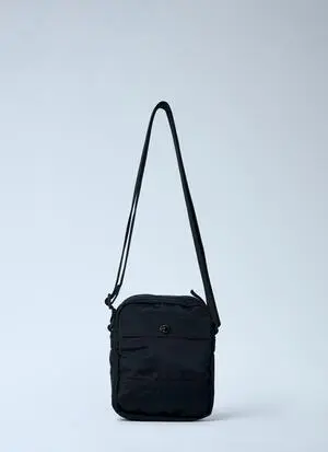 Stone Island Logo Patch Crossbody Bag - Black