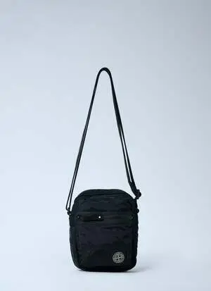 Stone Island Logo Patch Crossbody Bag - Black