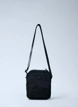 Stone Island Logo Patch Crossbody Bag - Black