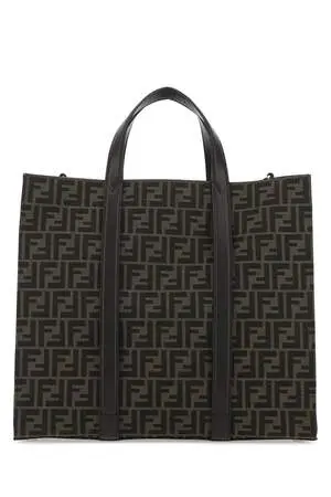 Fendi Embroidered Canvas Shopping Bag - Multicolor