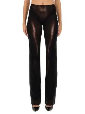 JEAN PAUL GAULTIER Body Dust Print Trousers - Brown
