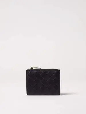 Bottega Veneta Woven Nappa Wallet - Black