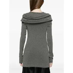 Junya Watanabe Polka Dot Fitted Blouse - Black