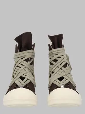 Rick Owens Sneaker In Denim Megalace - Multicolor