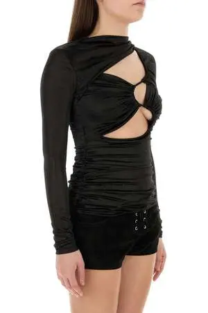 Isabel Marant Étoile Stretch Silk Blend Rose Top - Black