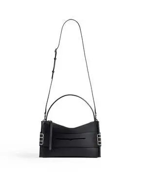 JW Anderson Leather Loafer Bag - Black