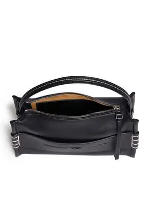 JW Anderson Leather Loafer Bag - Black