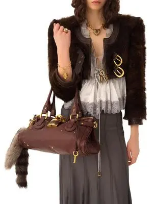 Chloé Paddington Bag In Grenade Leather