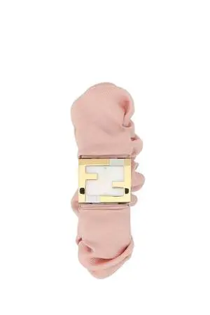 Fendi Stainless Steel And Nylon Fendimania Baguette Watch - Pink