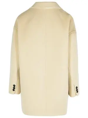 Isabel Marant Étoile Campbelle' Beige Virgin Wool Blend Coat
