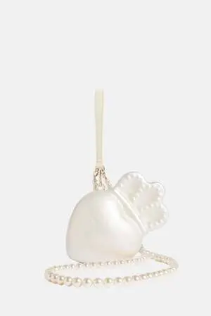 Simone Rocha Pearl Crossbody Claddagh Bag - Multicolor