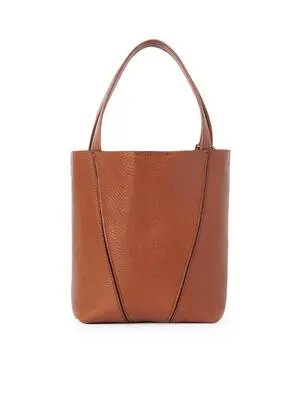 Chloé Spin Small Tote Bag In Grainy Leather - Multicolor