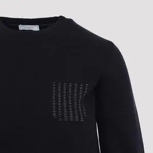 Peserico Pescarico Fine-knit Wool-silk-cashmere Sweater - Blue