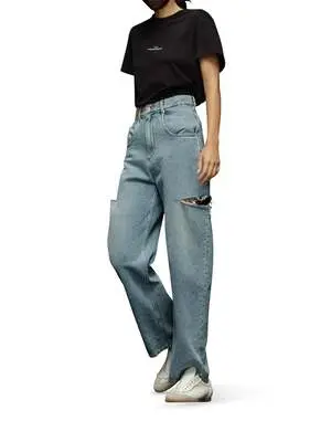 MAISON MARGIELA Denim Jeans With Side Rips