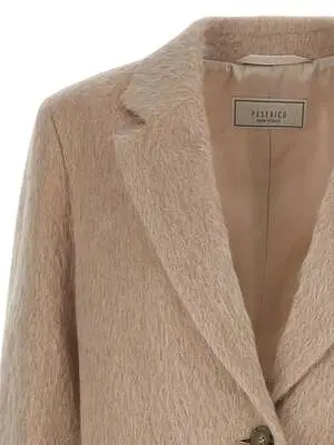 Peserico Alpaca Single-button Blazer - Multicolor