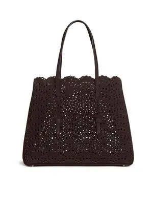 Alaïa Mina 37 Suede Bag - Multicolor