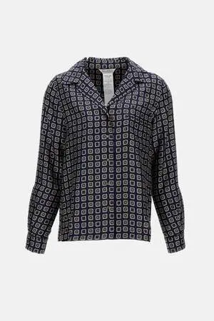 Max Mara Geometric Silk Shirt - Multicolor