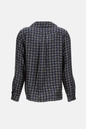 Max Mara Geometric Silk Shirt - Multicolor