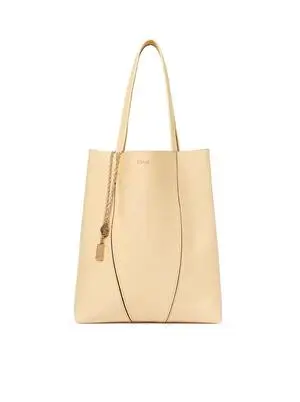 Chloé Spin Tote Bag In Grainy Leather - Multicolor