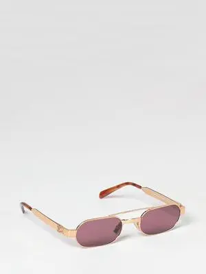 Miu Miu Aviator Metal Sunglasses With Double Bridge And Tortoiseshell Temples - Gold