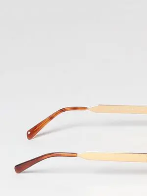 Miu Miu Aviator Metal Sunglasses With Double Bridge And Tortoiseshell Temples - Gold
