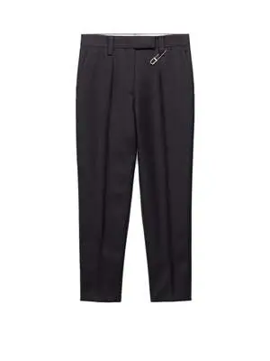 Prada Gabardine Straight Pants - Multicolor