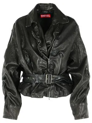 DIESEL® Leather Jacket - Black