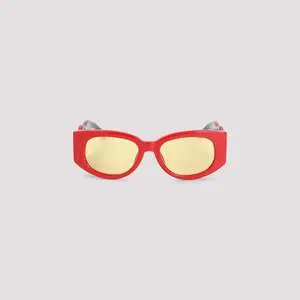 Casablanca Oval Wave Sunglasses - Red