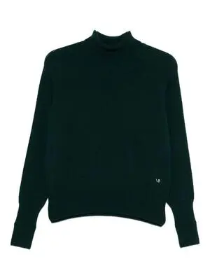 Victoria Beckham Turtle-neck Wool Jumper - Green