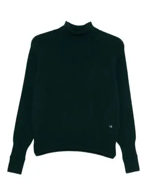 Victoria Beckham Lambswool Turtleneck Jumper - Green