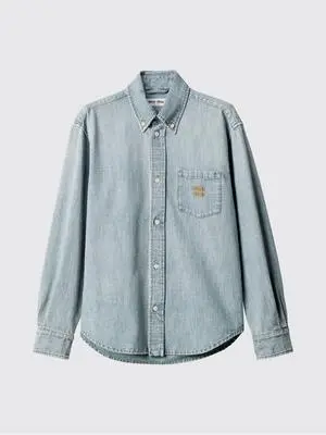 Miu Miu Cotton Chambray Shirt - Blue
