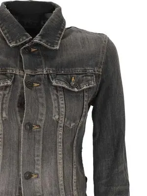 Balenciaga Lace-up Denim Jacket - Multicolor