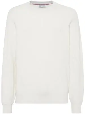 BRUNELLO CUCINELLI Brunello Cucinelli Men English Rib Knit Sweater