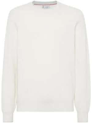 BRUNELLO CUCINELLI Brunello Cucinelli English Rib Knit Cashmere Pullover
