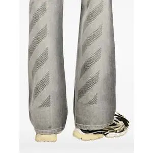 Off-White Grey Denim Slim-fit Jeans