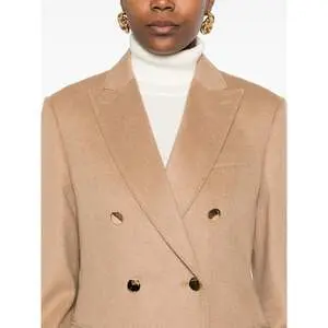Max Mara Double-breasted Camel Fur Blazer
