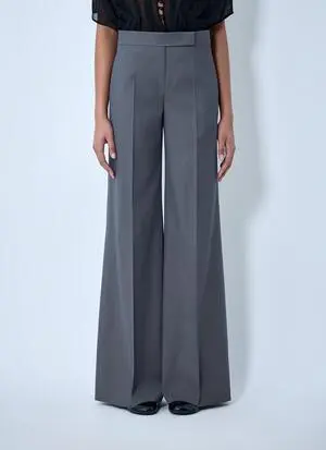 Max Mara Wide-leg Tailored Trousers - Gray