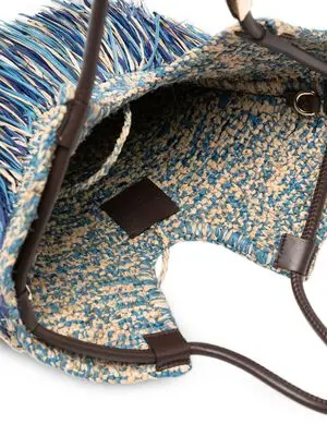 Zimmermann Goldentime Small Rafia Tote