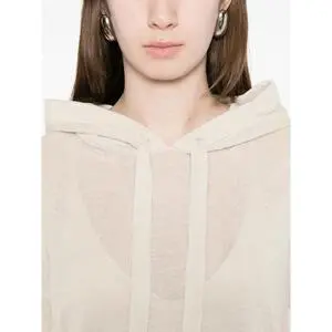 Max Mara Linen Hooded Top - Cream