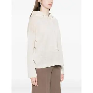 Max Mara Linen Hooded Top - Cream