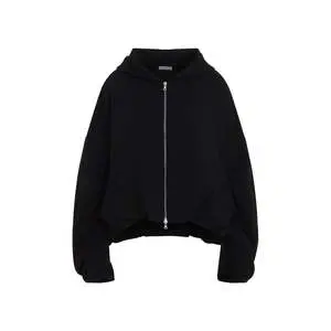 Dries Van Noten Hannett Tris Oversized Hoodie - Black