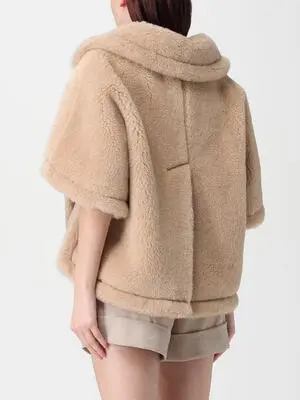 Max Mara Virgin Wool Faux Fur Teddy Coat - Cream