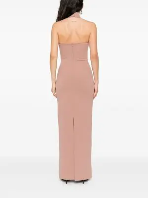 Solace London Halterneck Maxi Dress - Multicolor