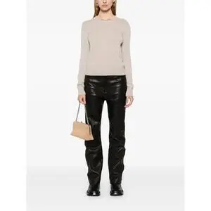 LISA YANG Cashmere Crew Neck Pullover - Cream