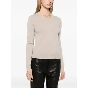 LISA YANG Cashmere Crew Neck Pullover - Cream
